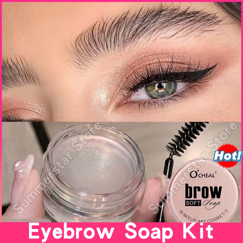Eyebrow Soap Kit, 4D Brows Gel Long Lasting Eyebrow Setting Gel ...