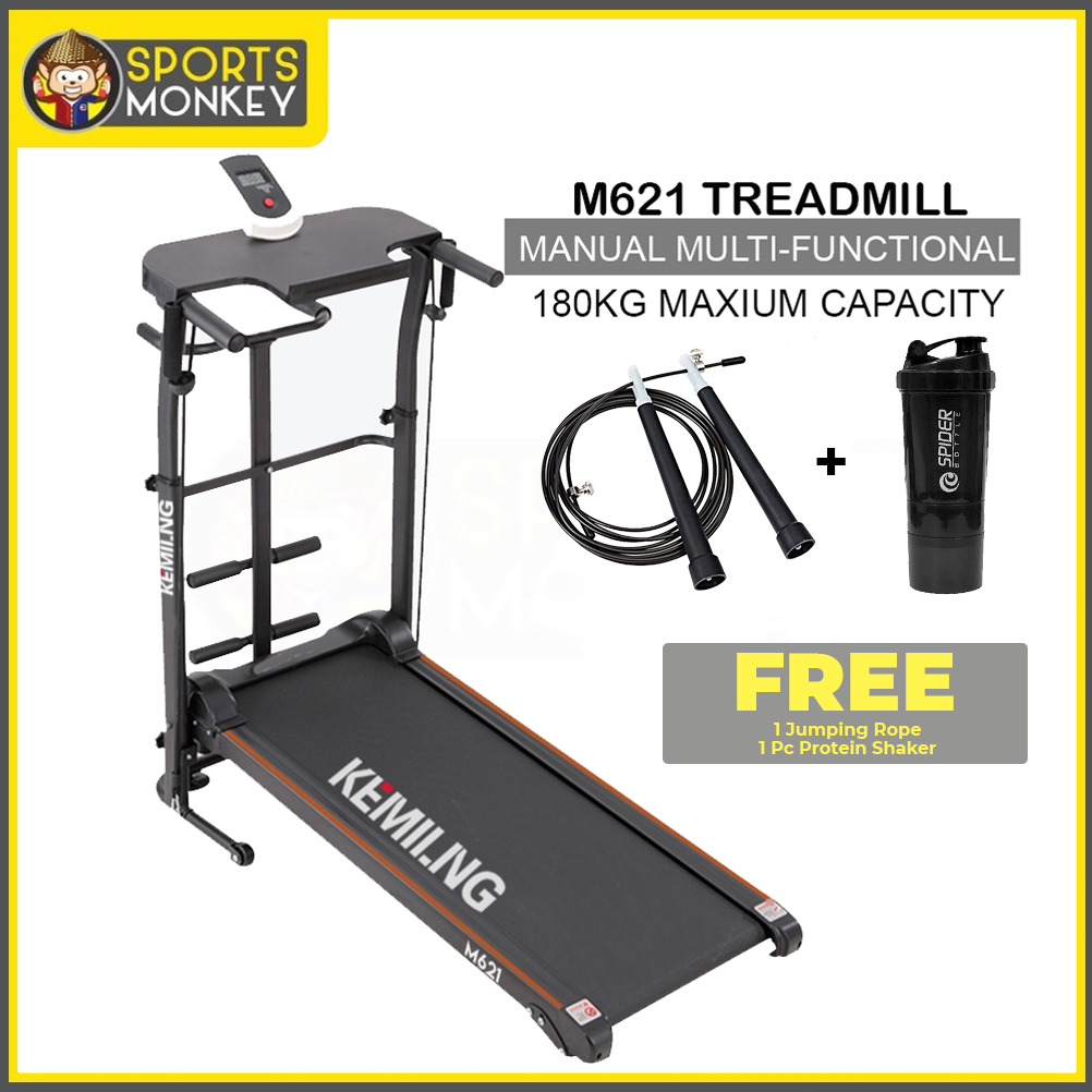 FREE Jumping Rope & Shaker M621 Multifunctional Manual Treadmill ...