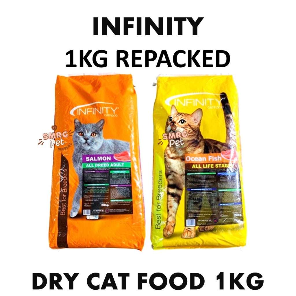 Pet Kingdom Infinity Dry Cat Food 1kg Repacked Ocean Fish for All Life ...
