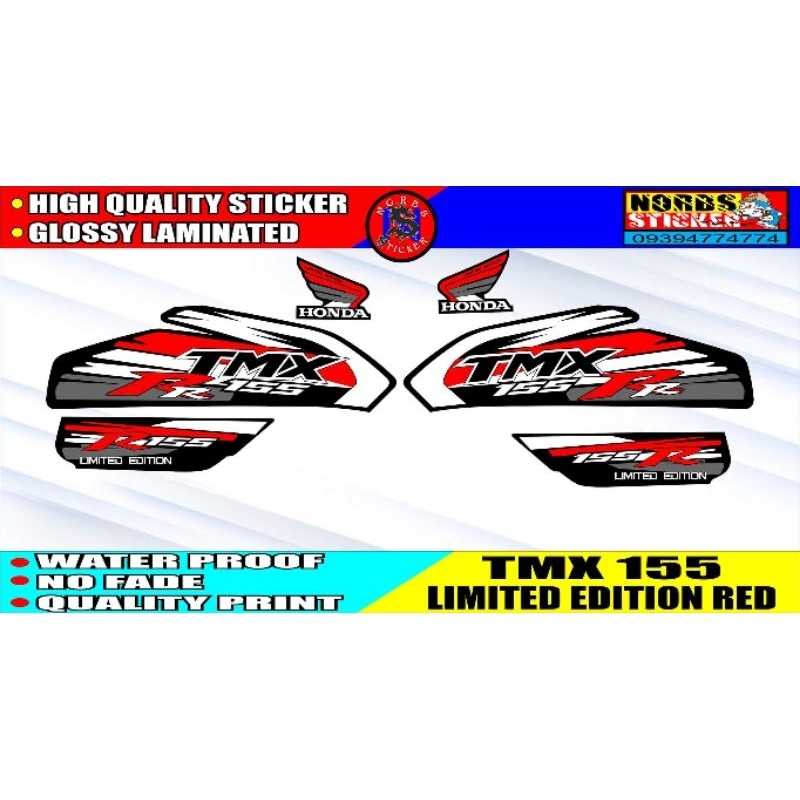 TMX 155 LIMITED EDITION STICKER DECALS | Shopee Philippines