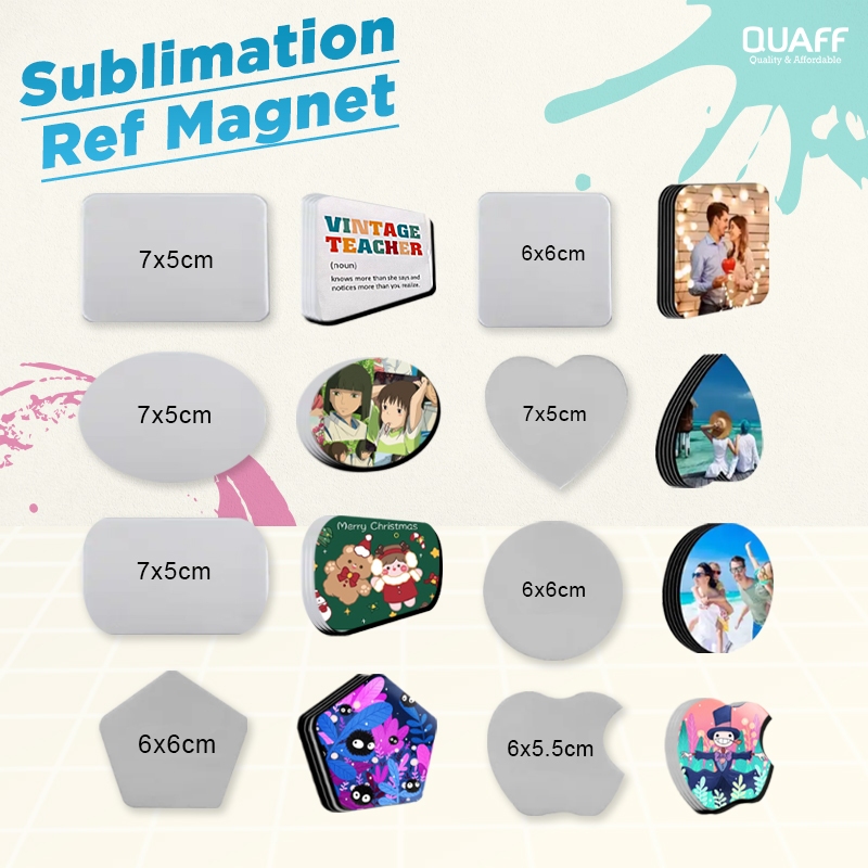 5pcs QUAFF Sublimation Printable Pre-cut Ref Magnet | Shopee Philippines