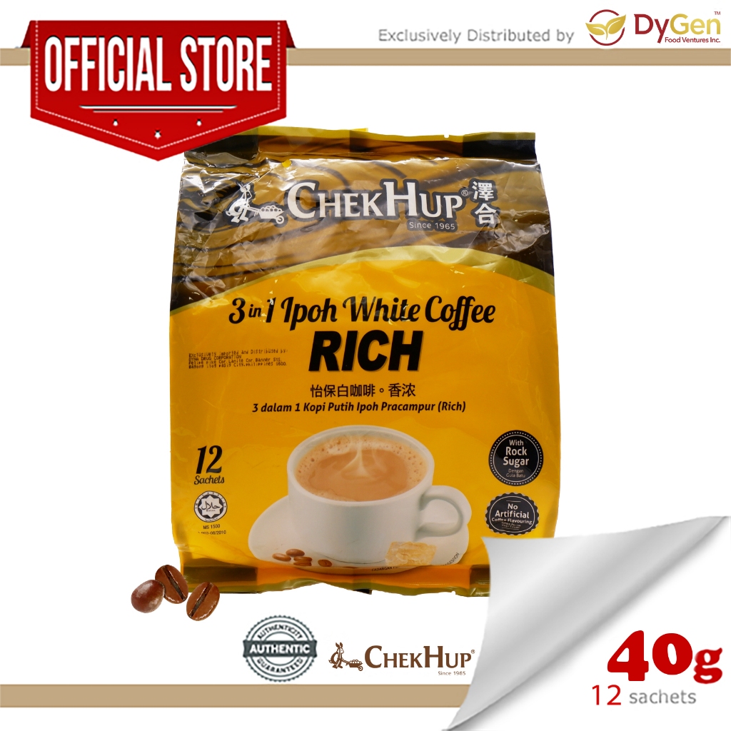 Chek Hup 3 in 1 Ipoh White Coffee Rich (40g x 12) | Shopee Philippines