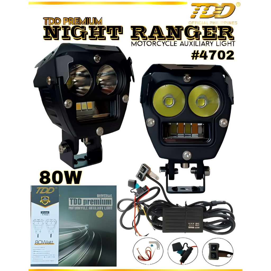 TDD PREMIUM NIGHT RANGER AUXILIARY LIGHT #4702 | Shopee Philippines