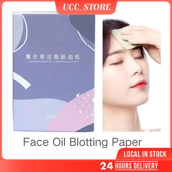 300pcs Facial Oil Control Paper Absorption Sheets Tissue Face Blotting Skin Paper Skin Grease ...