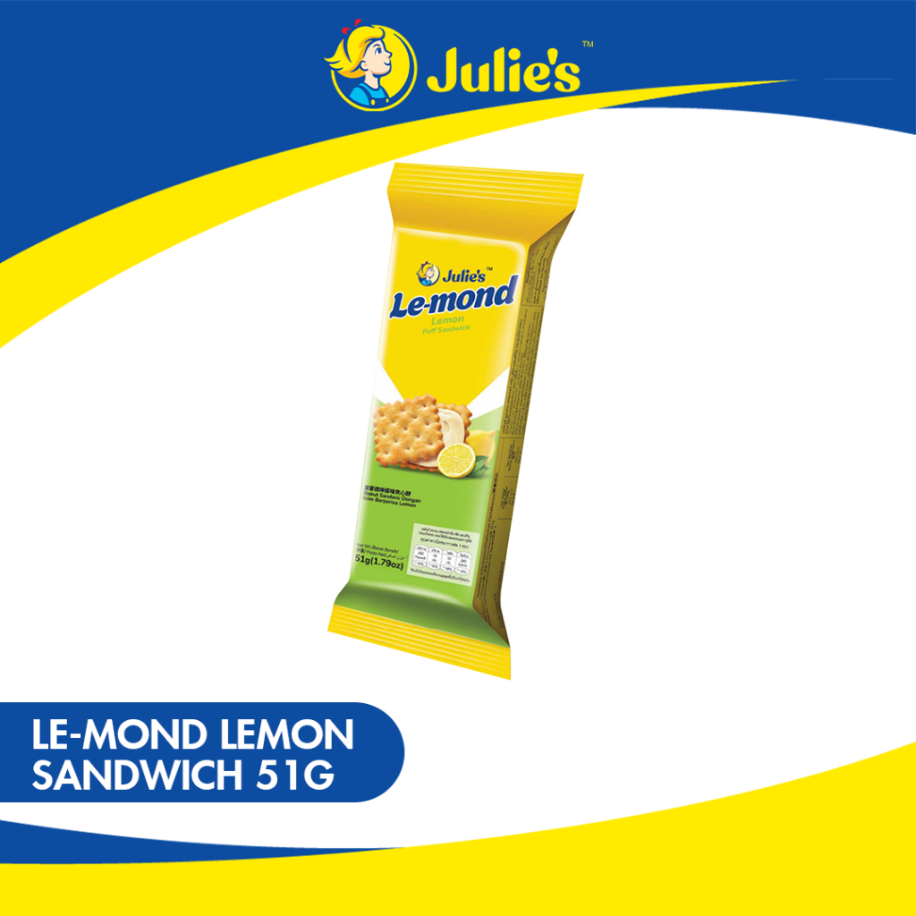 Julie's Le-Mond Lemon Sandwich 51g | Shopee Philippines