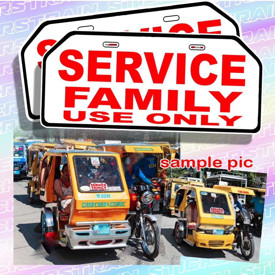 Service Family Use Only Sign 3mm Acrylic Plate | Shopee Philippines