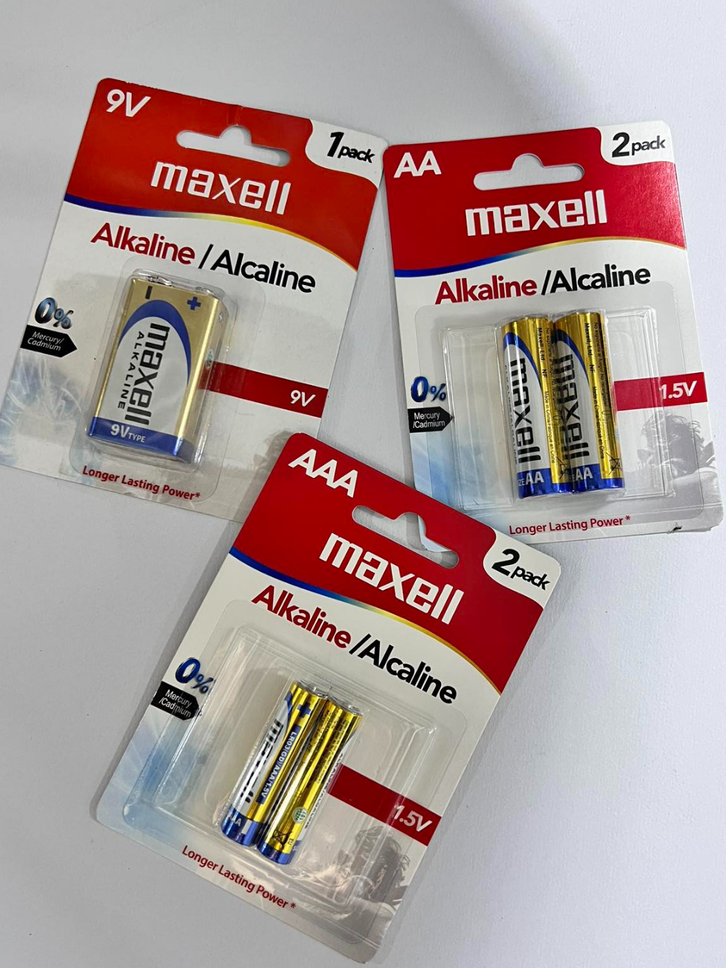 Maxell Original Alkaline AA AAA 9V Long Lasting Battery | Shopee ...