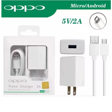 OPPO 2A 5V Travel Fast Charger With Micro USB Cable Type-c Cable ...