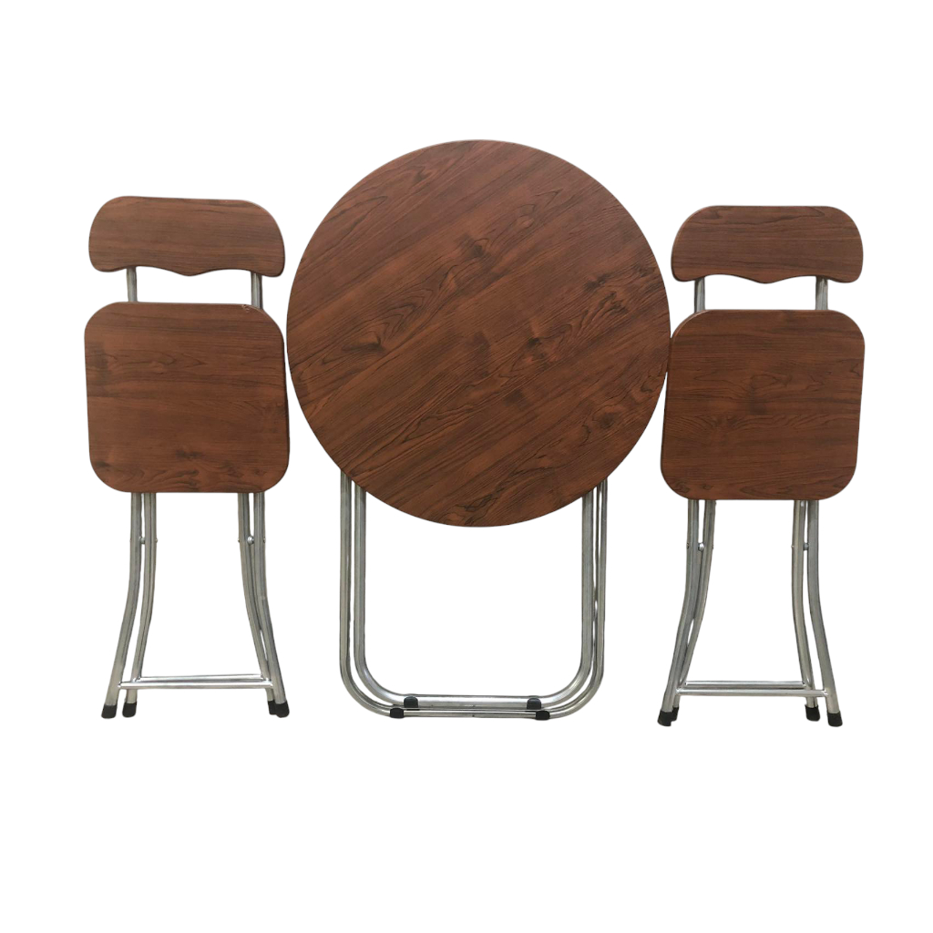 Small Foldable Round Table with Foldable Chair and Lean Bracket MX3456 ...