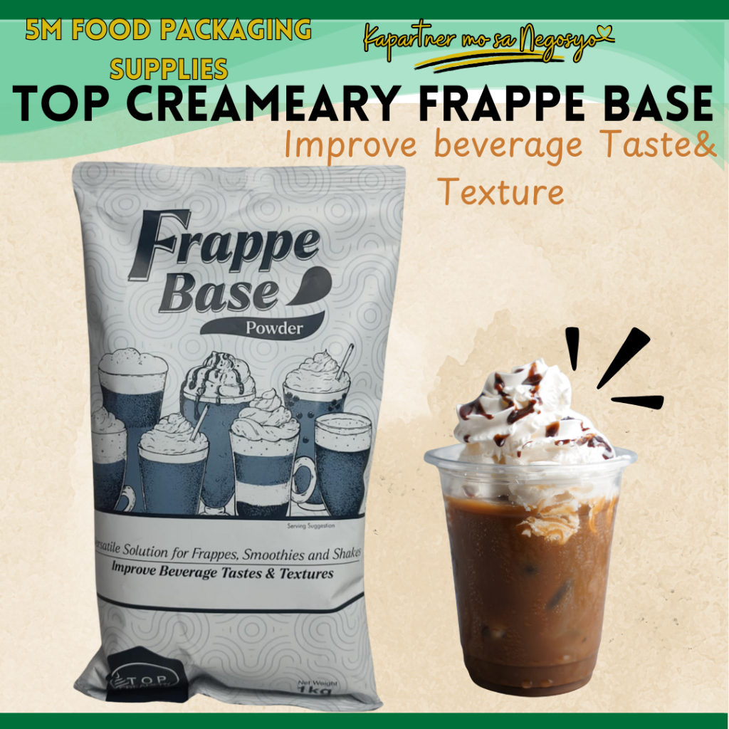 Top Creamery Frappe Base Mixed powder 1kg | Shopee Philippines