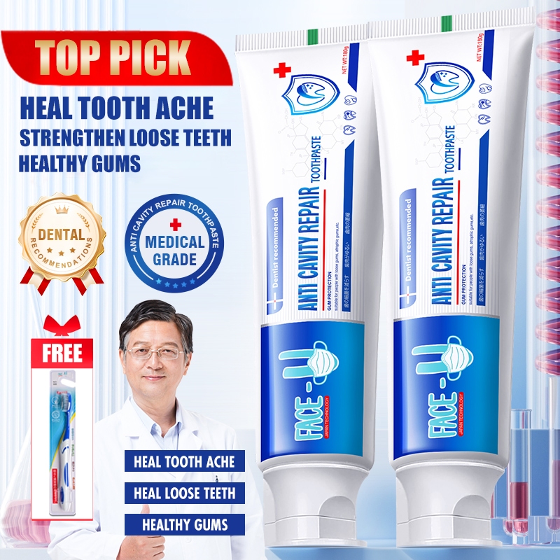 FACE-U Anti Cavity Repair Toothpaste 180g Oral Care Japan Tech | Shopee ...