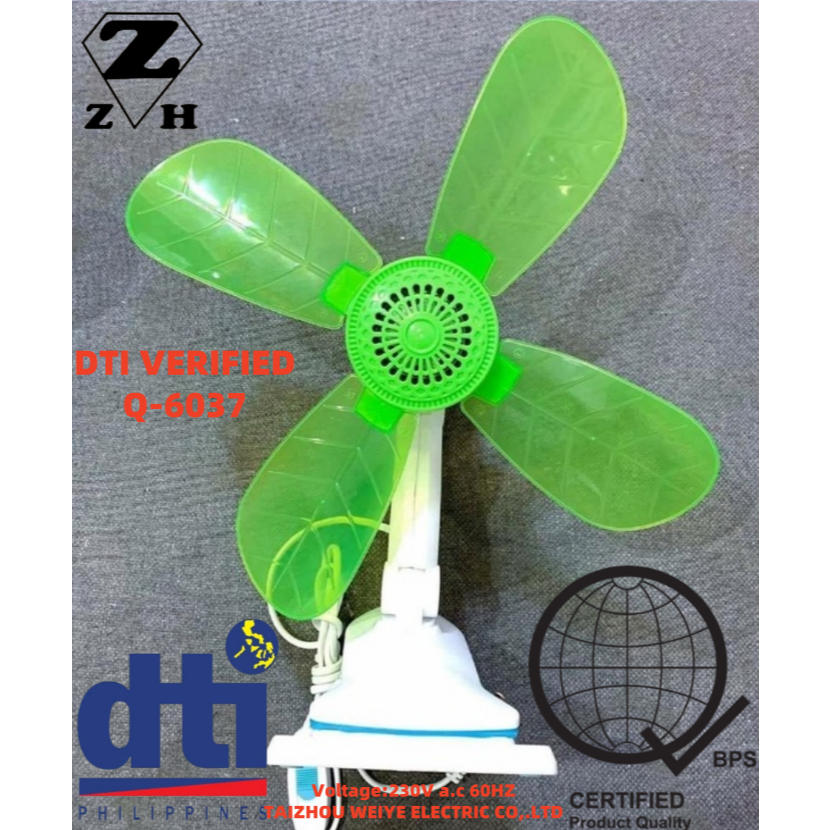 ZH 4 Blades Clip fan Mini Fan Home Electricfan Portable Desk/table fan ...