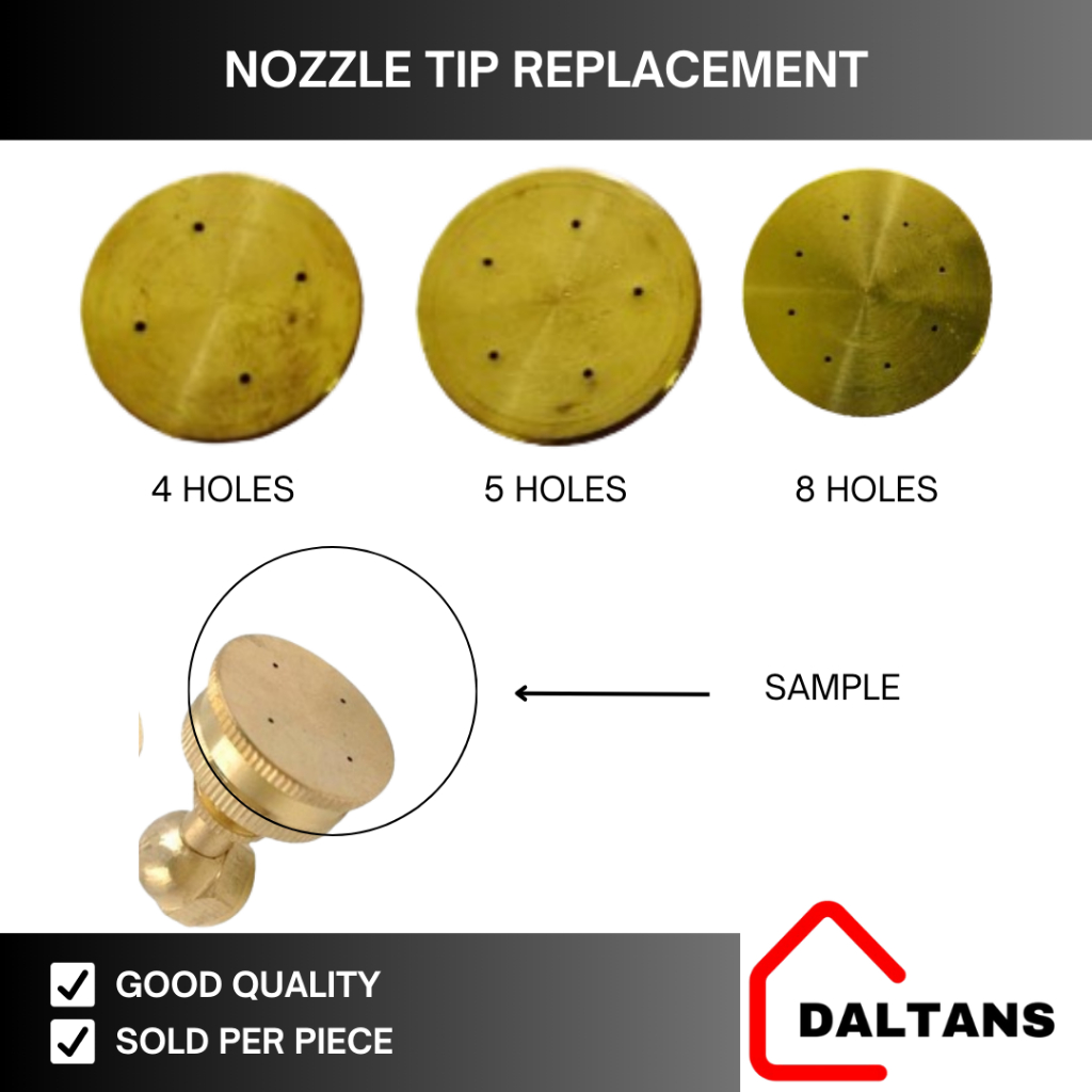 NOZZLE TIP REPLACEMENT 4 HOLES, 5 HOLES, 8 HOLES | Shopee Philippines