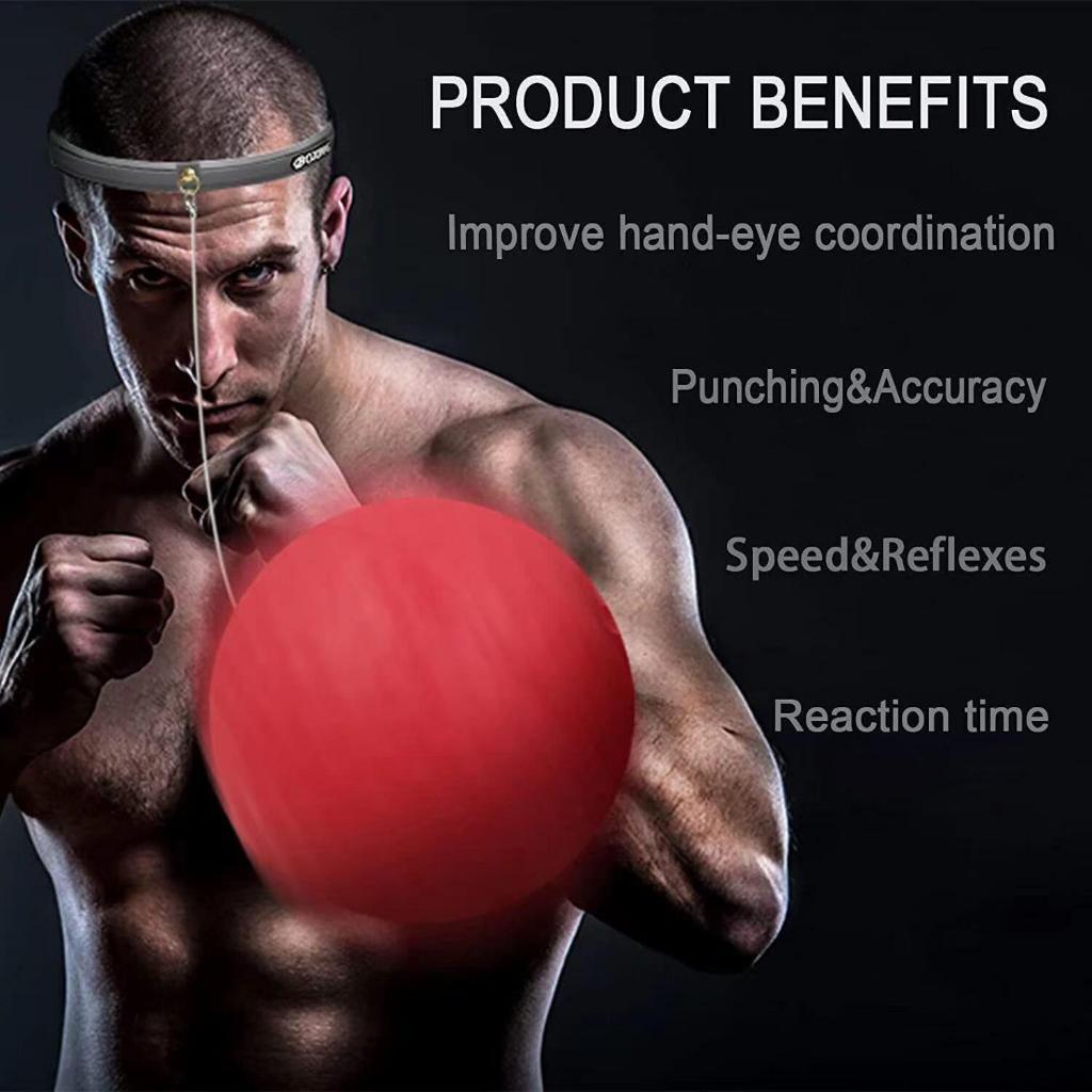 Boxing Fight Punching Reflex Ball 3 Difficulty Level Exercise With Head ...