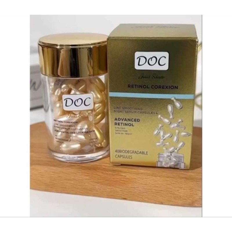 DOC RETINOL COREXION LINE SMOOTHING NIGHT SERUM CAPSULES | Shopee Philippines