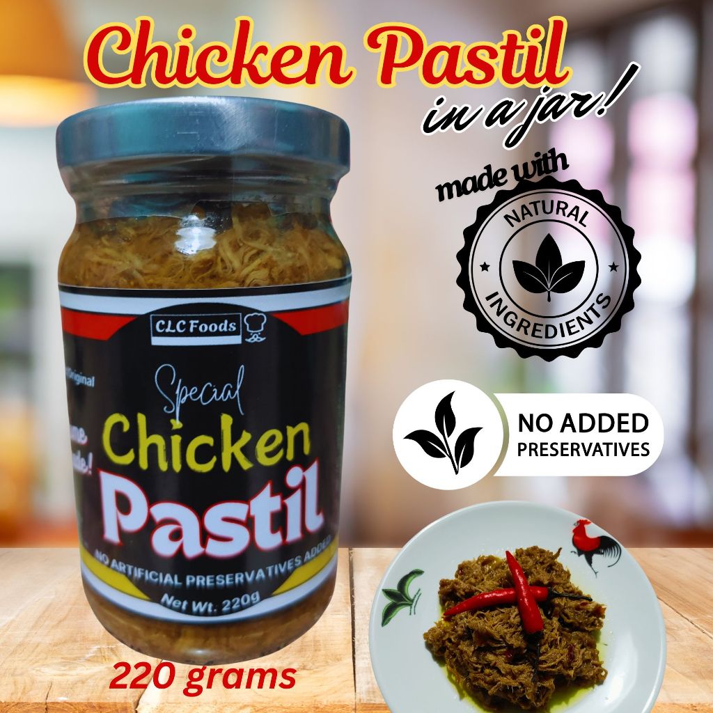 Chicken Pastil in a jar Classic/Original & Spicy Flavor | Shopee ...