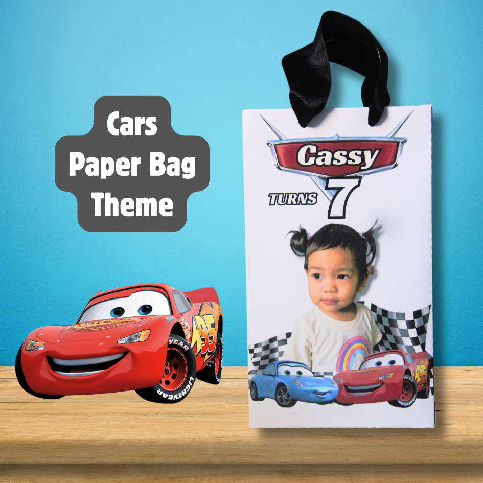 Cars Paper Bag Personalized Customized Loot Bag Party Bag Paperbag ...