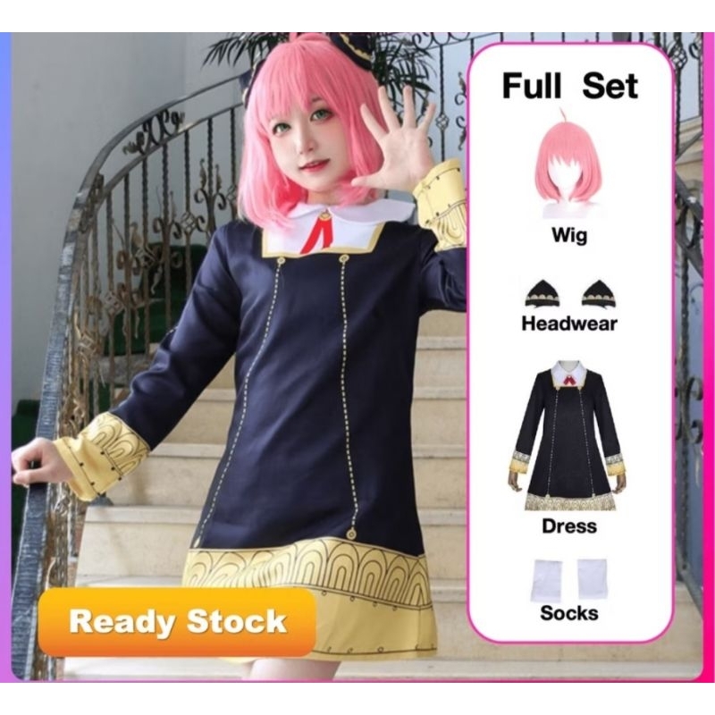 Anya Forger Costume Set with Wig | Shopee Philippines