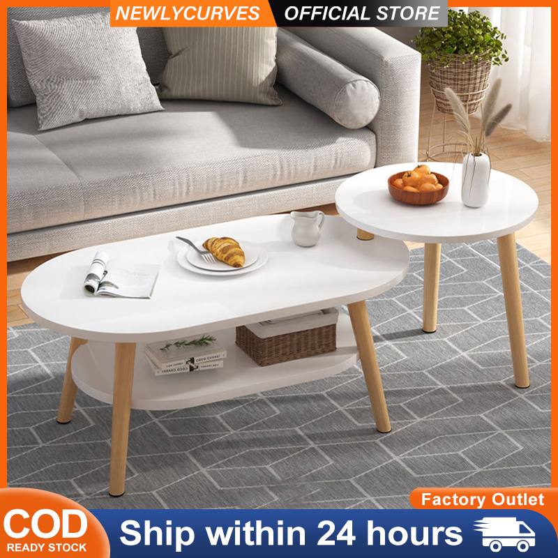 NEW - Coffee Table Simple Modern Desk Double Combination Table ...