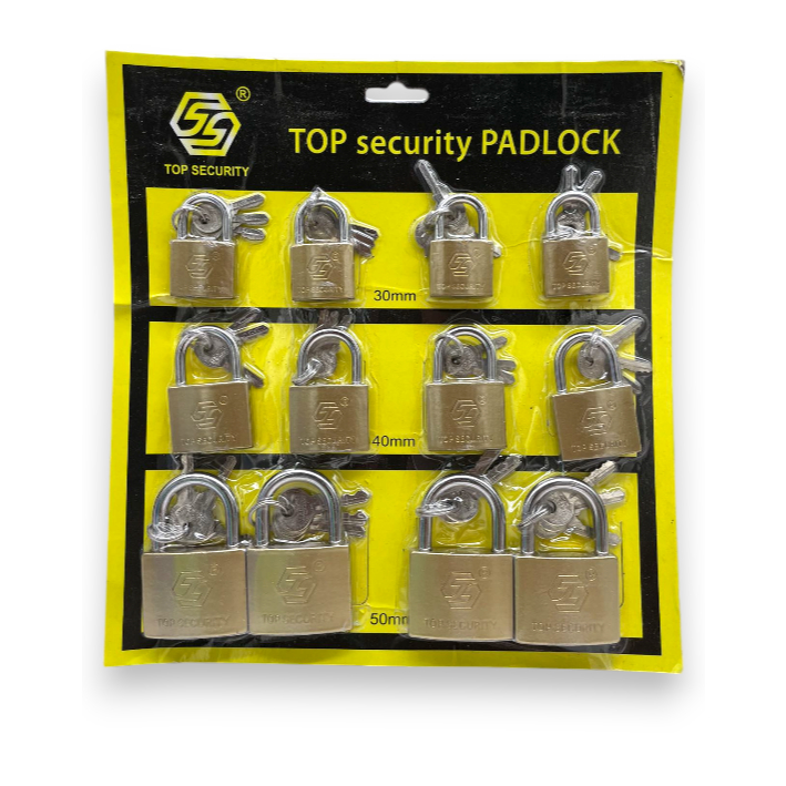 TOP 12pcs per pad set security padlock | Shopee Philippines