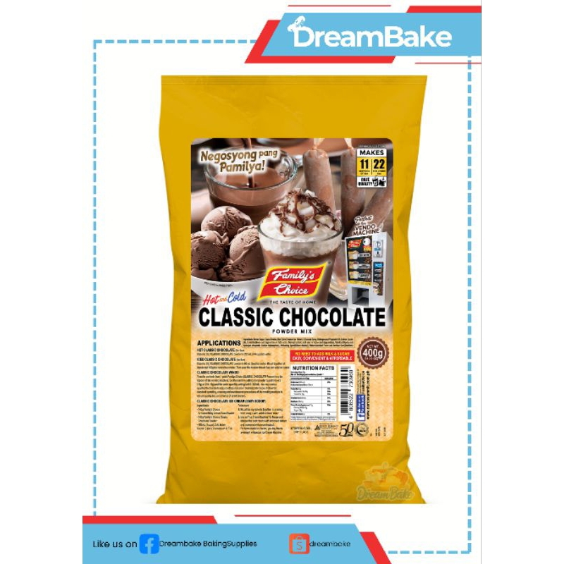 Family's Choice Classic Chocolate 400g | Shopee Philippines