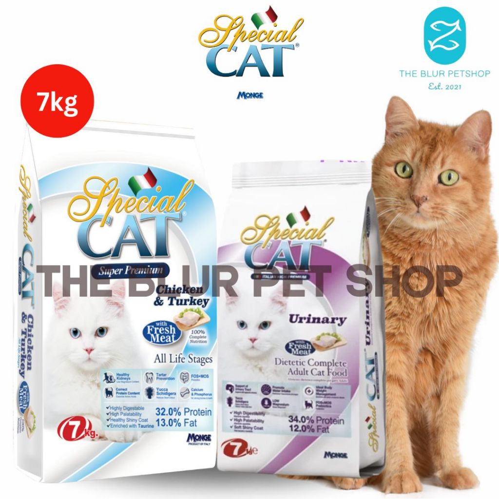 7kg Monge Special Cat Urinary Super Premium Chicken and Turkey Cat Dry ...