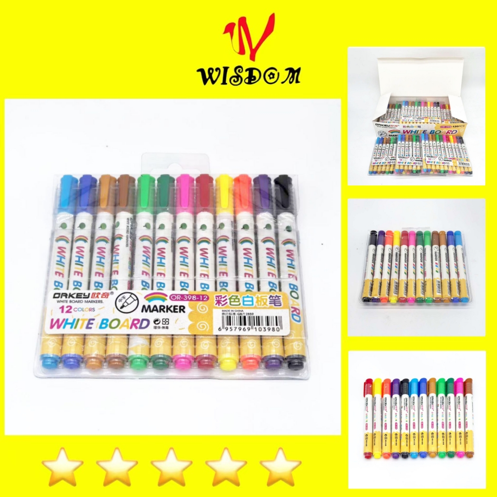 WISDOM OR-398-12 color whiteboard marker SCHOOL SUPPLIES/Giveaways ...