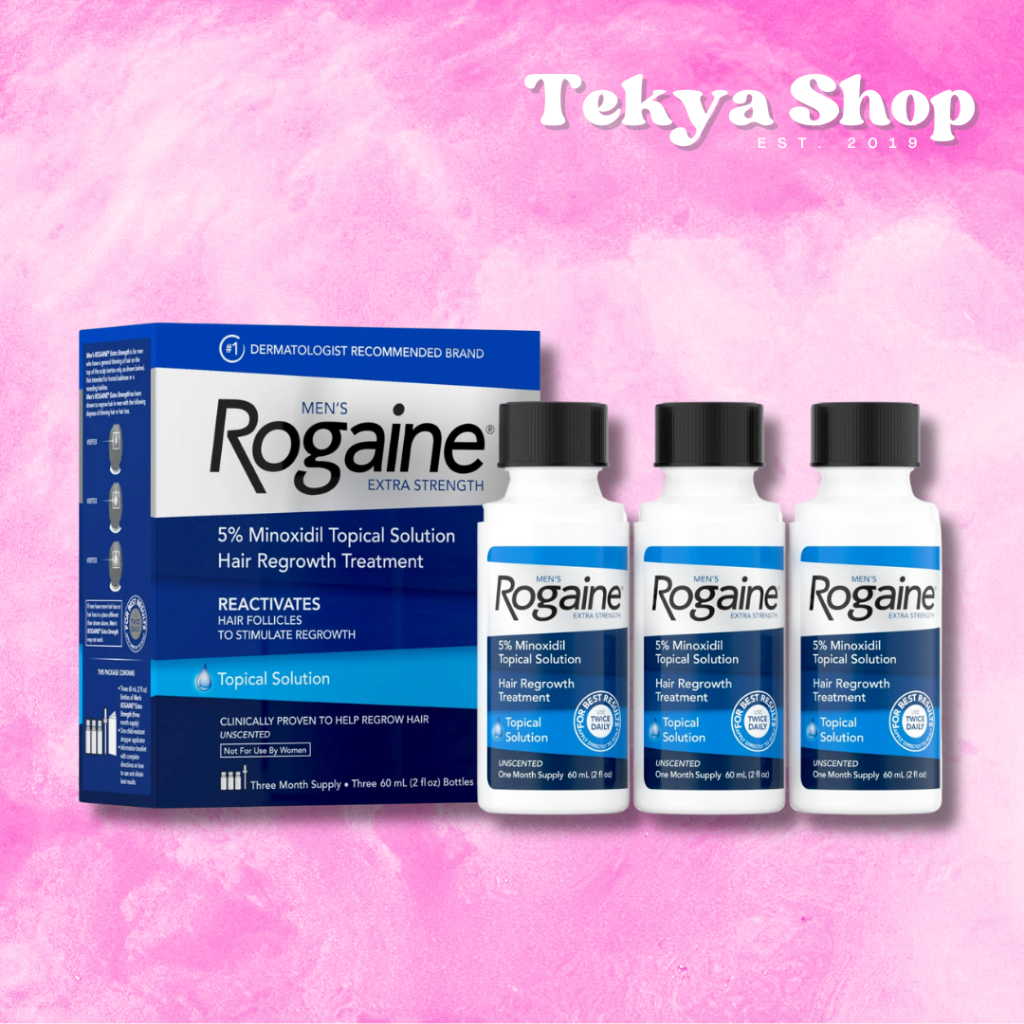 Men's Rogaine 5% Minoxidil Solution, 1 & 3 month supply (Packaging May ...