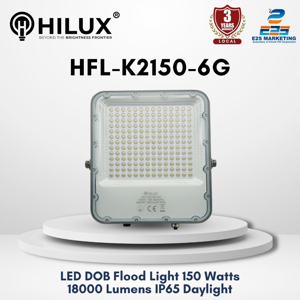 HiLux Outdoor LED DOB Flood Light 150 Watts 18000 Lumens IP65 Daylight HFL-K2150-6G 120Lumens ...