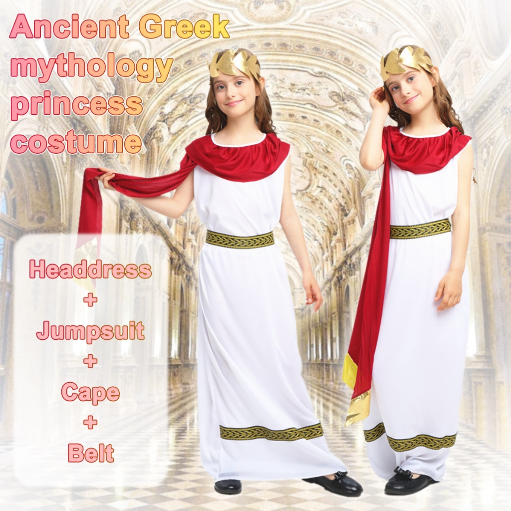 United Nations Greek Costume for Kids Girls Halloween Princess Cosplay ...