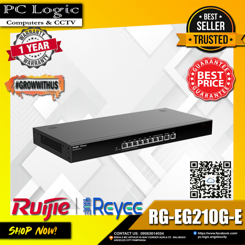 RUIJIE | REYEE RG-EG210G-E | 10 PORTS GIGABIT MANAGED ROUTER ...