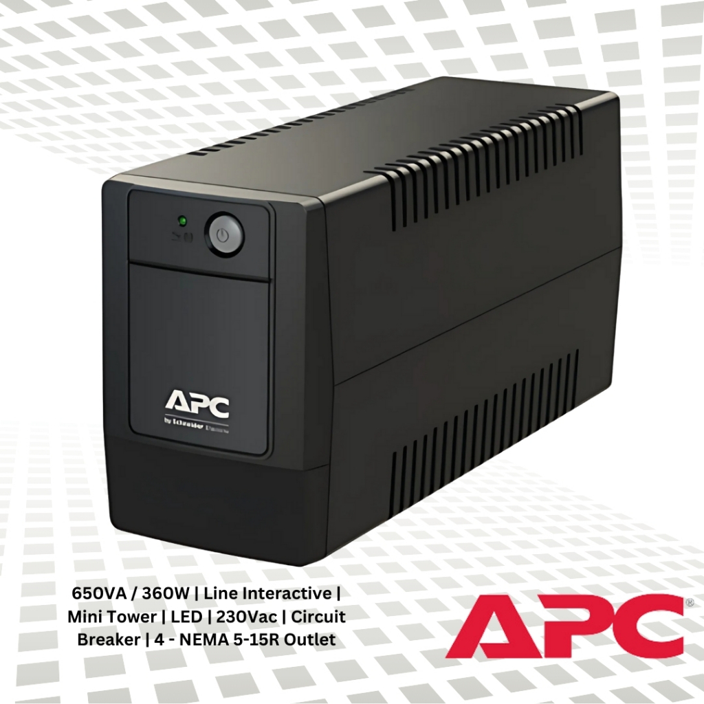 APC UPS 650VA Uninterruptible Power Supply Easy UPS | Shopee Philippines