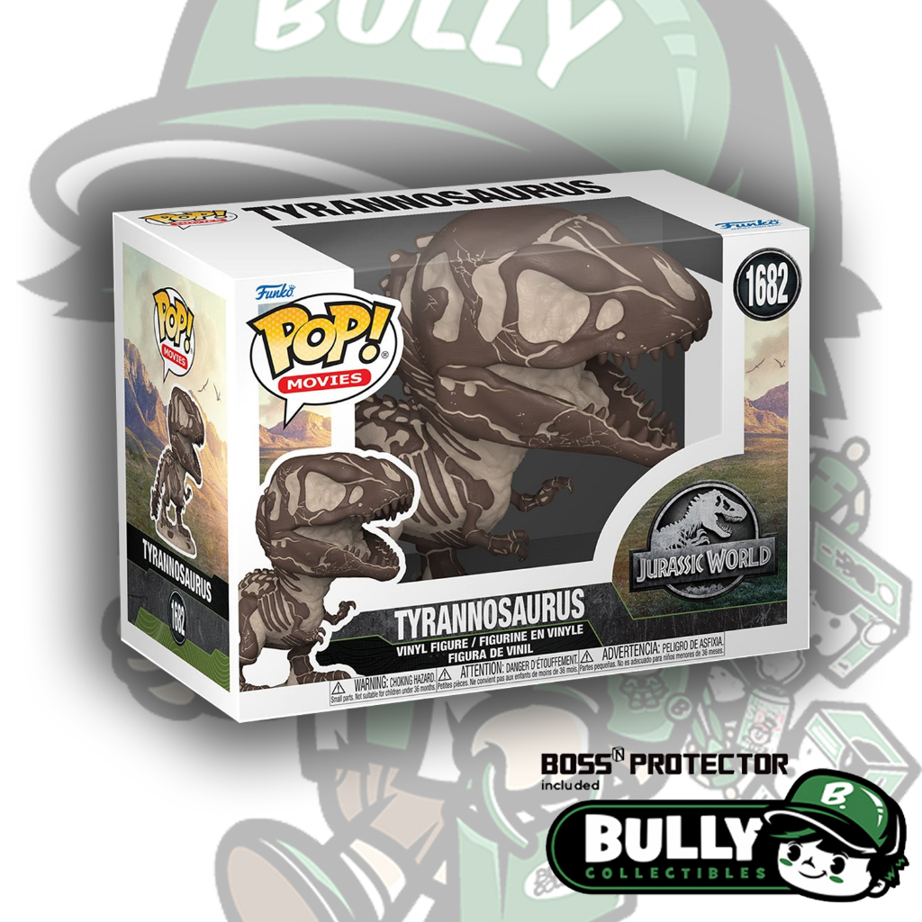 Funko POP! Movies: Jurassic Park Fossil - Tyrannosaurus 1682 With Boss ...