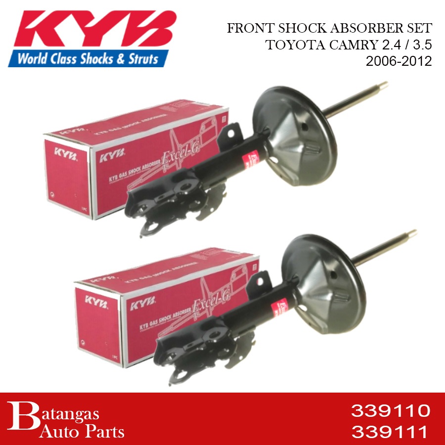 KYB FRONT SHOCK ABSORBER FOR TOYOTA CAMRY 2.4 / 3.5 2006-2012 SET OF 2 ...