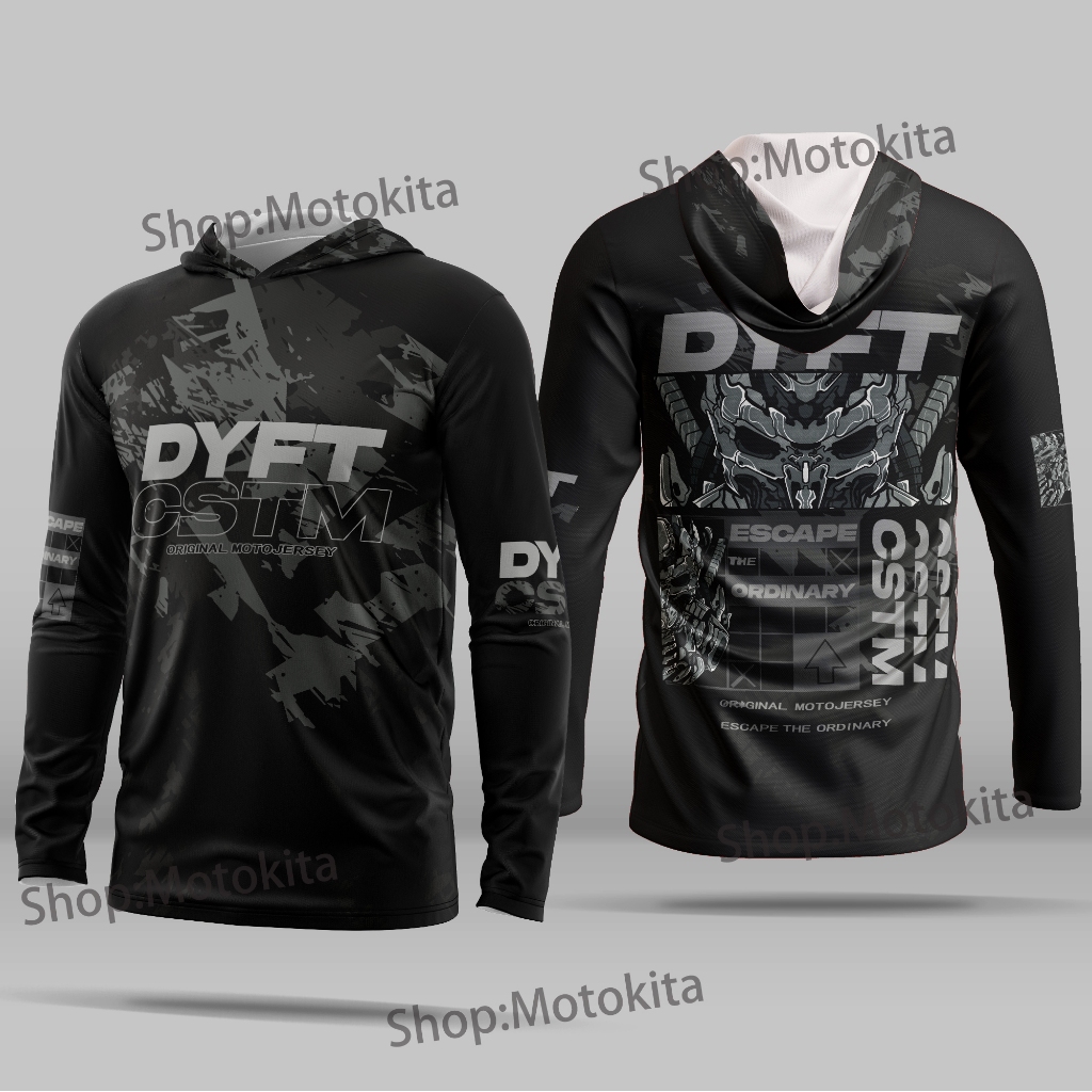 Hoodie Warmer Riding Jersey Motor for men Motorcycle Long Sleeve T-shirt Full Sublimation Moto ...