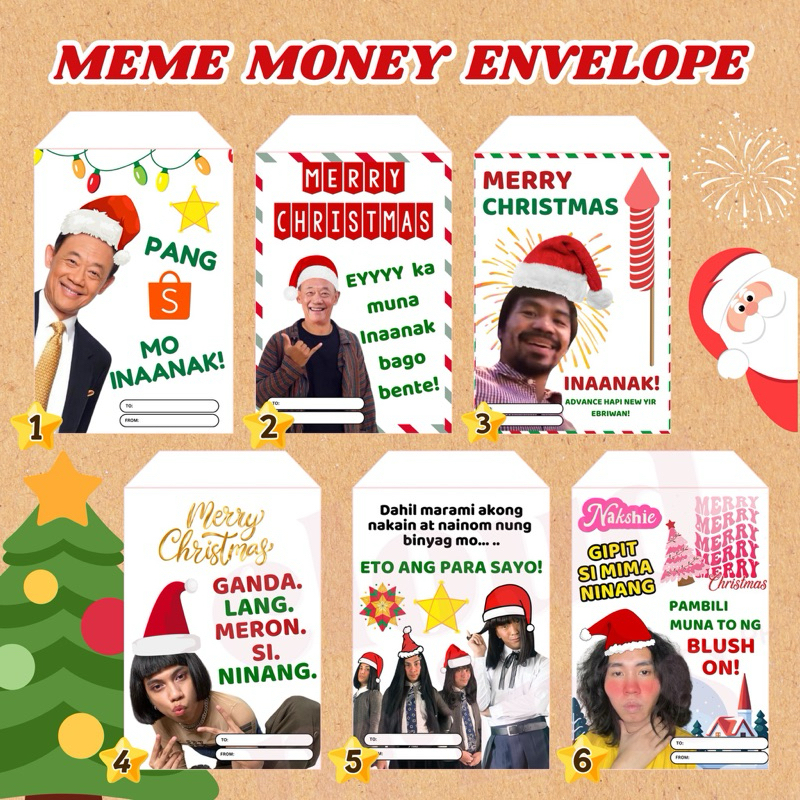 Christmas Money Envelope MEMES Angpao | Shopee Philippines