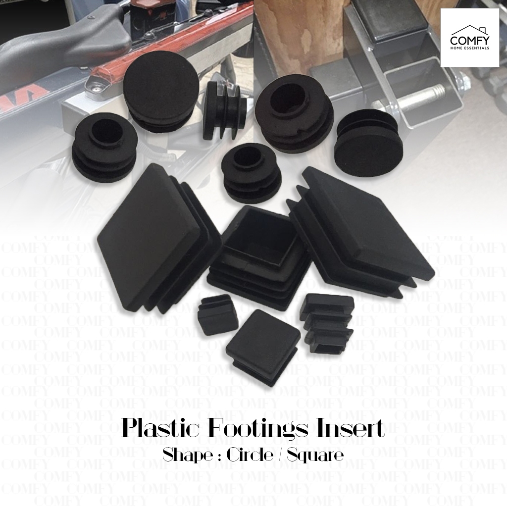 Square Rectangular Tubular Plastic Plug Cap Furnitures Chair Table Feet ...