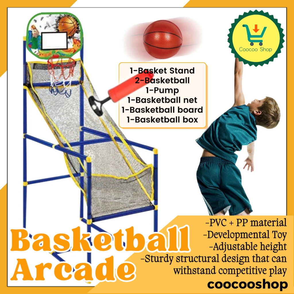 Basketball Ring Net Stand Support Mini Arcade Ball For Kids Toddler ...