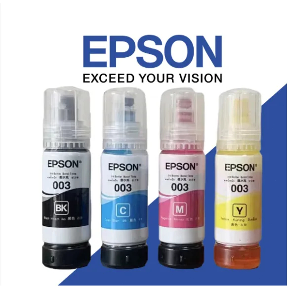 100% Original Epson 003 Ink Refill Ink 003 Bote ng Epson Inks L3210 ...