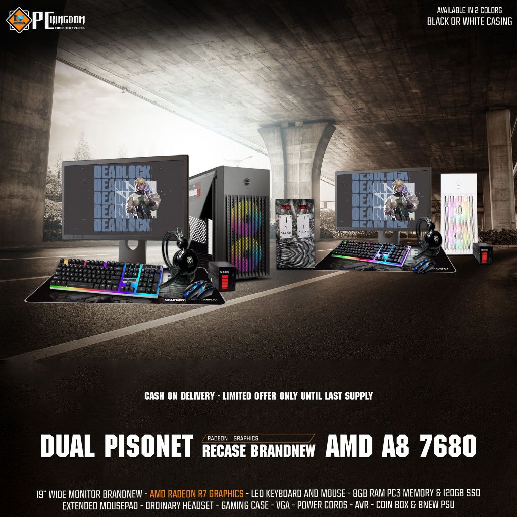 PROMO BRAND NEW DUAL PISONET AMD A6/A8/RYZEN3/RYZEN5 8GB RAM 120gb-240 ...