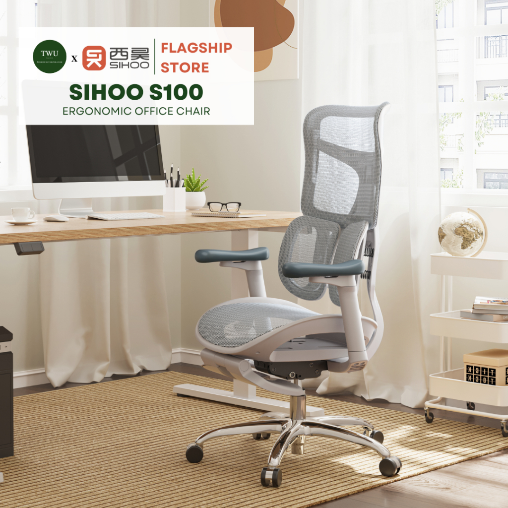 SIHOO DORO S100 Ergonomic Executive Office Chair with Built-in Footrest ...