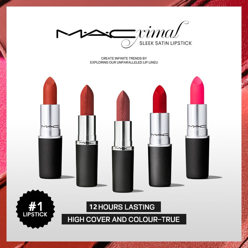MAC Matte Lipstick sheer and shiny long-wear finish best seller makeup ...