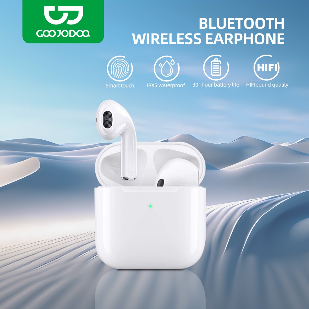 GOOJODOQ TWS Wireless Earphone Bluetooth 5.3 Headset with Mic Smart Touch Control with Phone ...