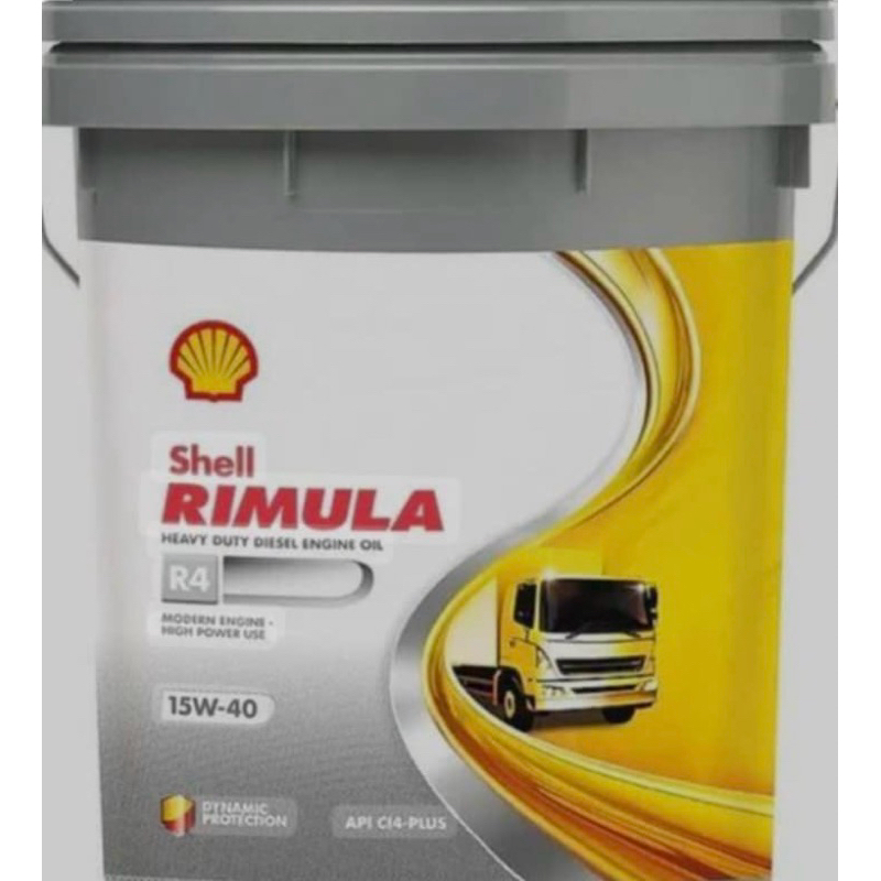 SHELL Rimula R4 15W-40 20L (1 Pail) | Shopee Philippines