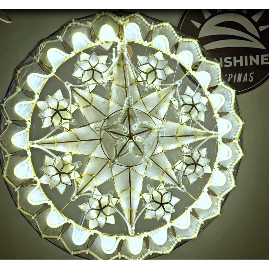 SHIP AGAD kasi pasko na XL 32" WHITE Pampanga Capiz Parol Christmas ...