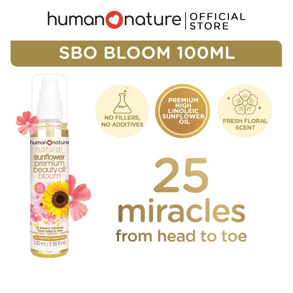 Human Nature Sunflower Beauty Oil Bloom (No Harmful Chemicals) | Shopee ...