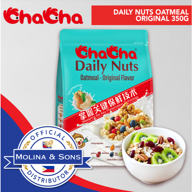 Chacha Daily Nuts Oatmeal Original 350g | Shopee Philippines