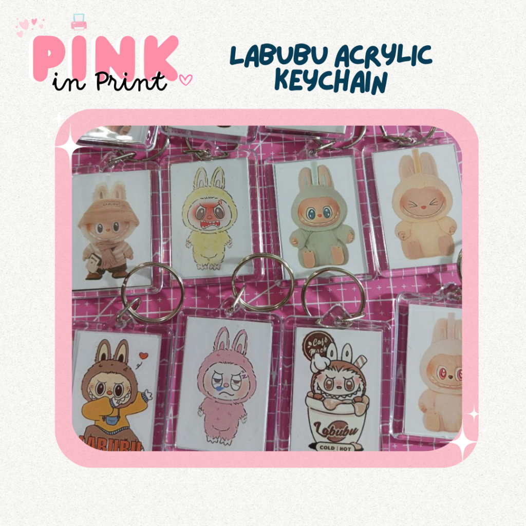 LABUBU ACRYLIC BACK TO BACK KEYCHAIN | Shopee Philippines