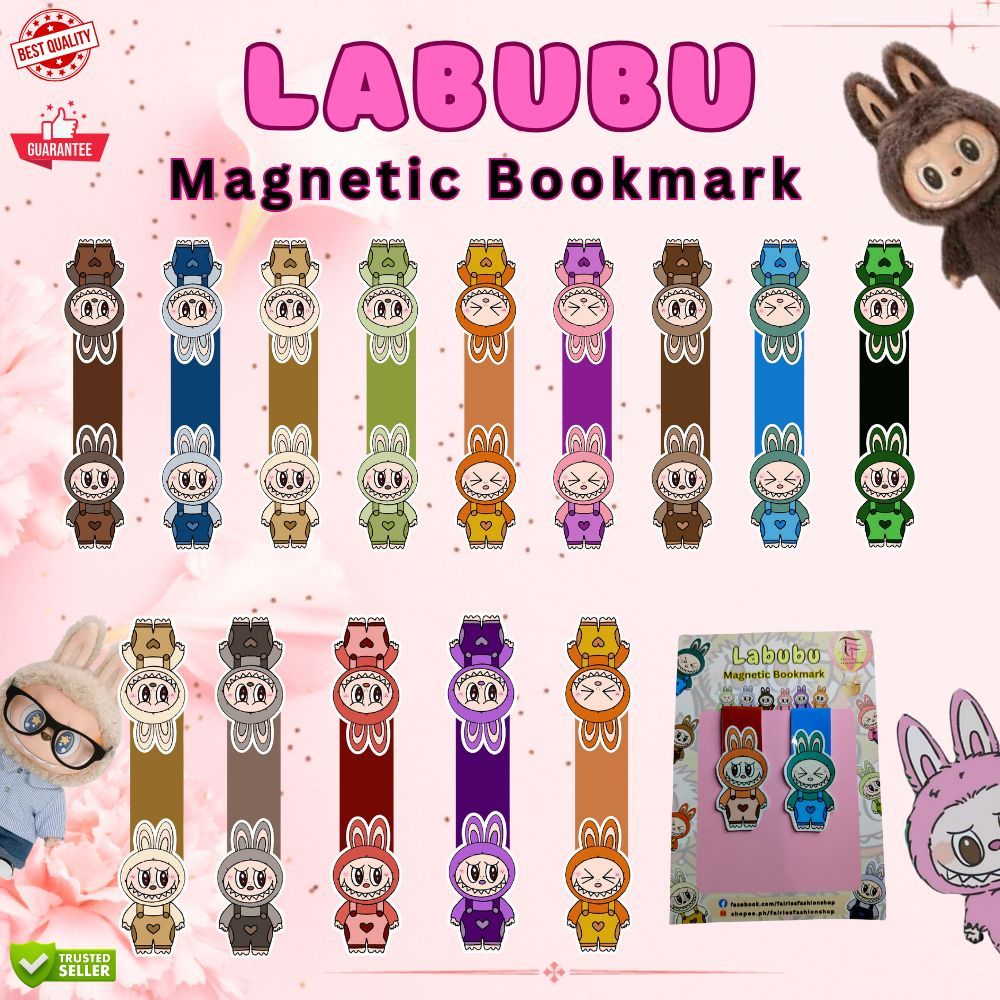 Magnetic Bookmarks Labubu 14pcs magnet bookmark labubu clips for women ...