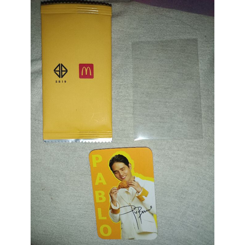OFFICIAL MCDO SB19 PABLO CARD | Shopee Philippines